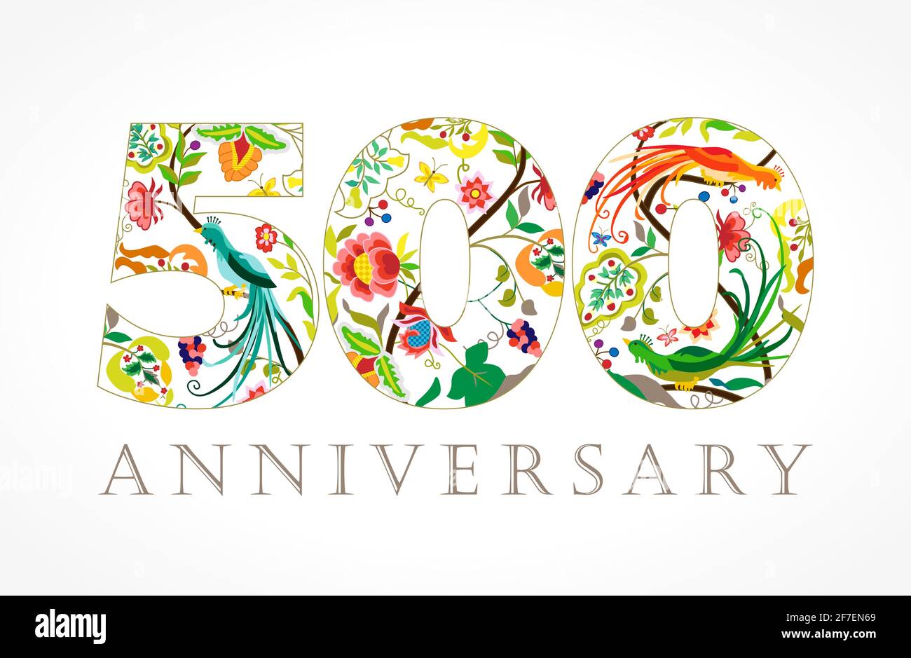 500th anniversary Stock Vector Images - Alamy