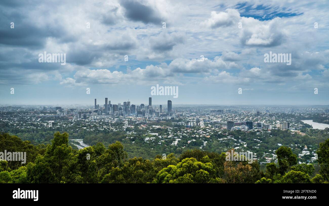 Brisbane Lookout Mount Coot-tha Stock Photo - Alamy