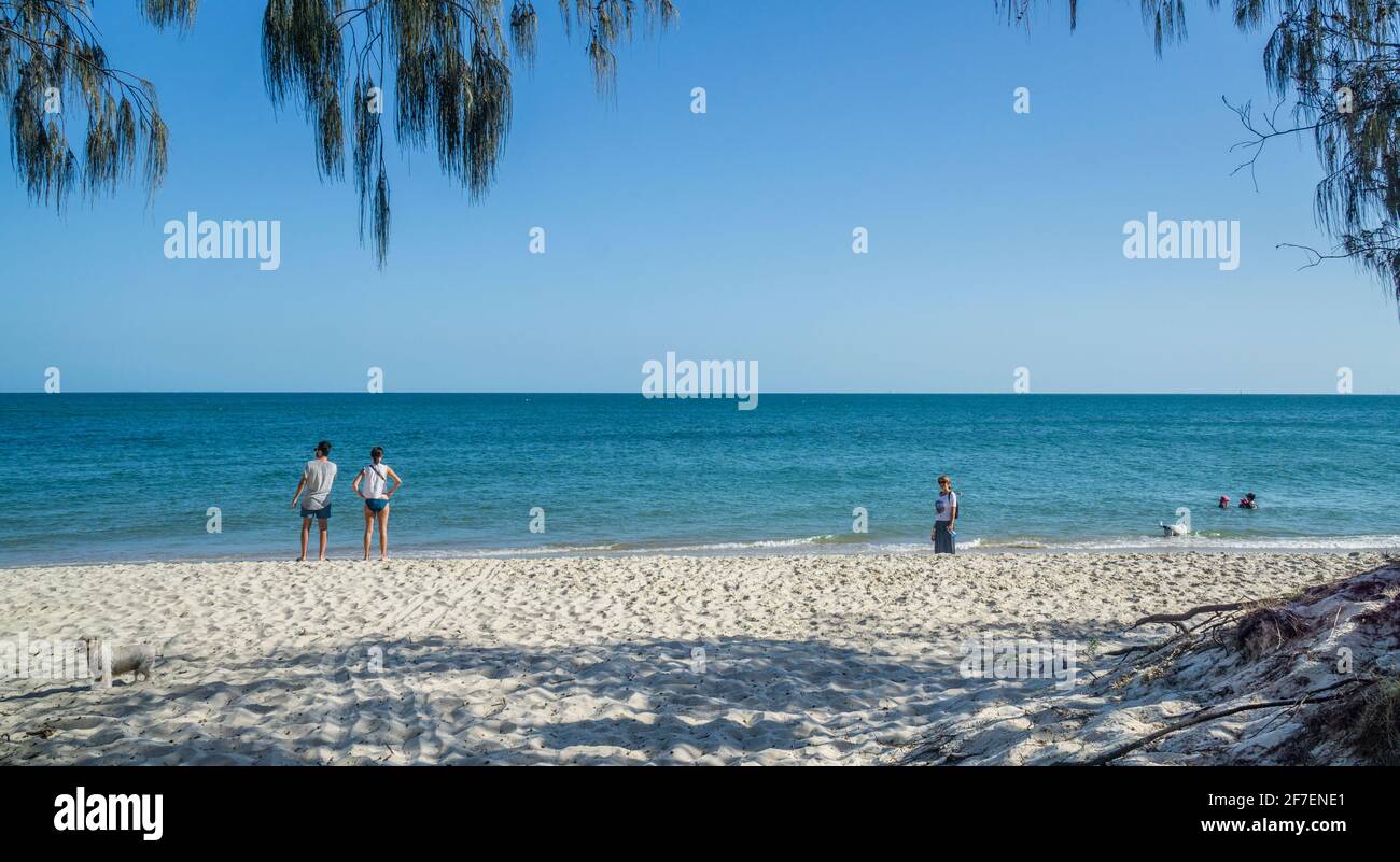 Red Beach on the southern tip of Bribie Island, Moreton Bay Region ...