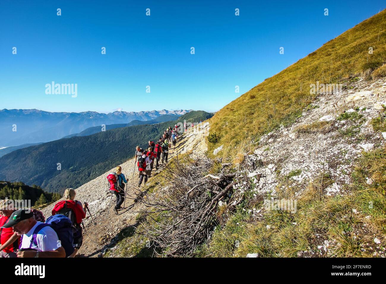 Large group of people on a hiking hi-res stock photography and images ...