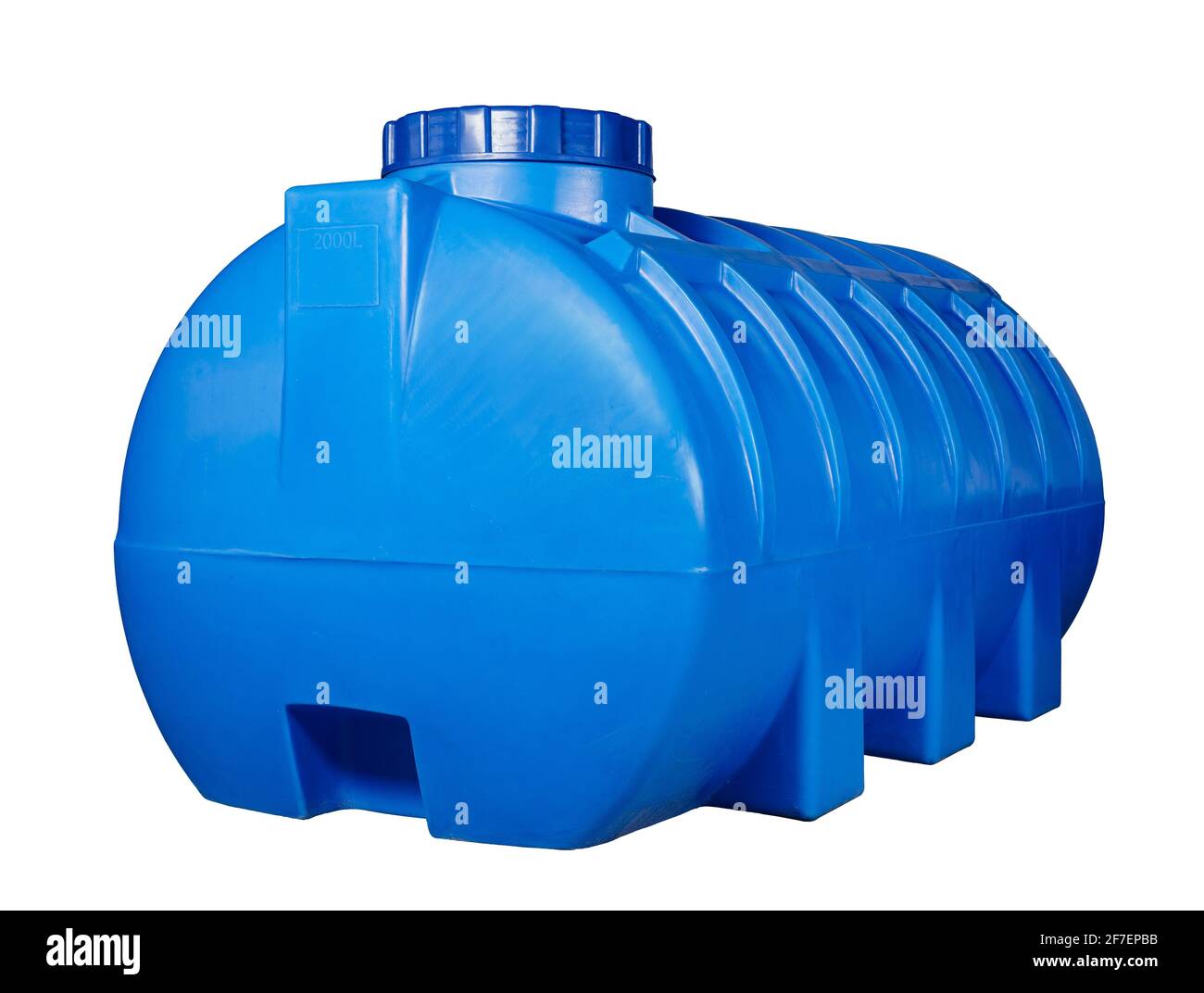 Huge plastic tank for water isolated on white Stock Photo - Alamy