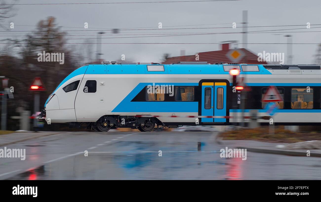 Passenger Train Side View Rail Transport Free Stock Vectors