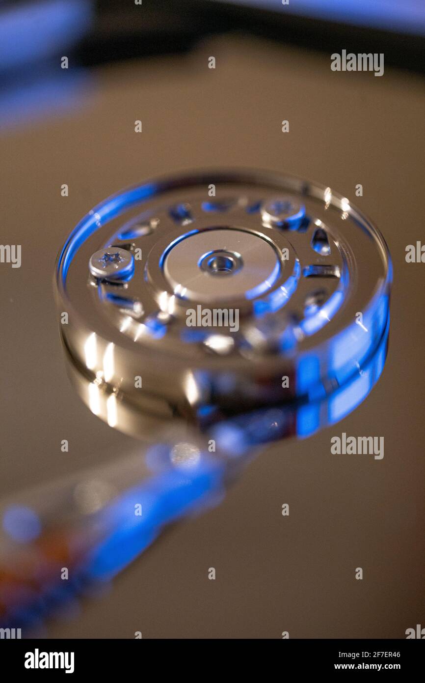 computer hard drive HDD close up Stock Photo - Alamy