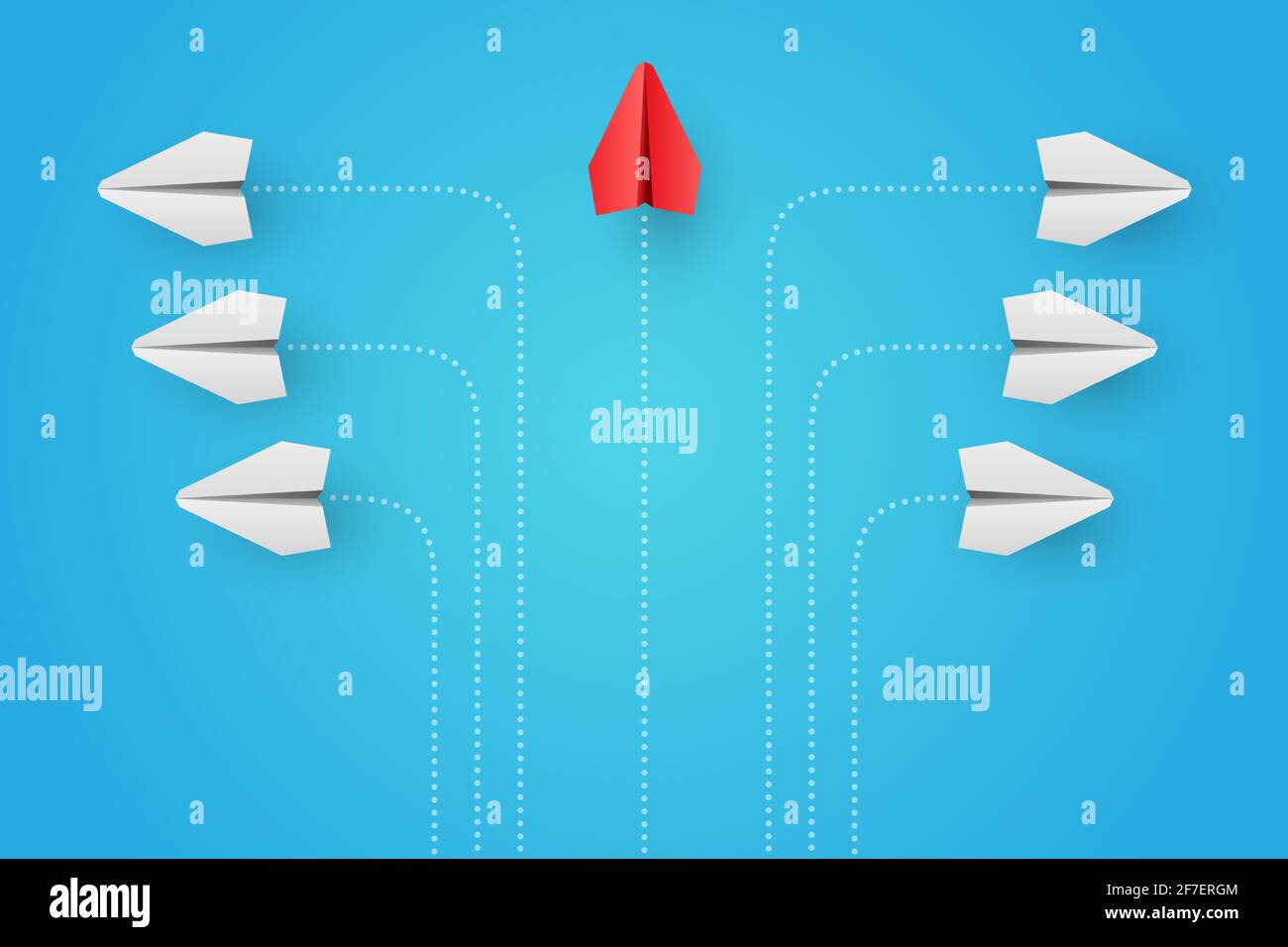 Think different - individuality concept. Individual and unique leader ...