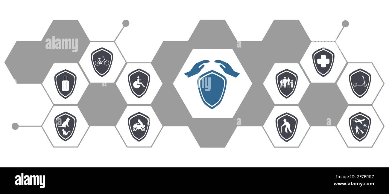 Home insurance icons Cut Out Stock Images & Pictures - Alamy