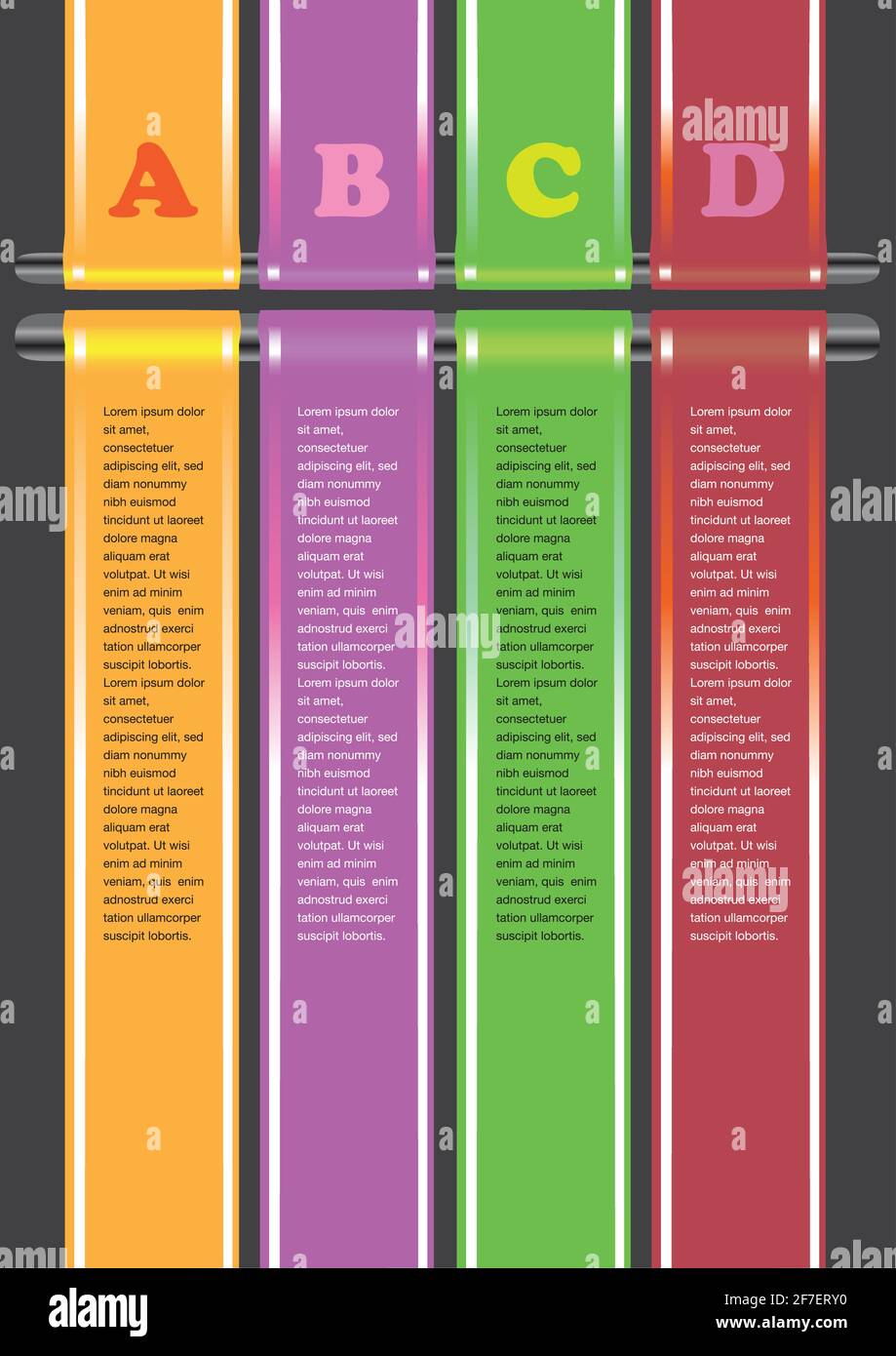 Layout design of banners with own area for text. Vector illustration ...