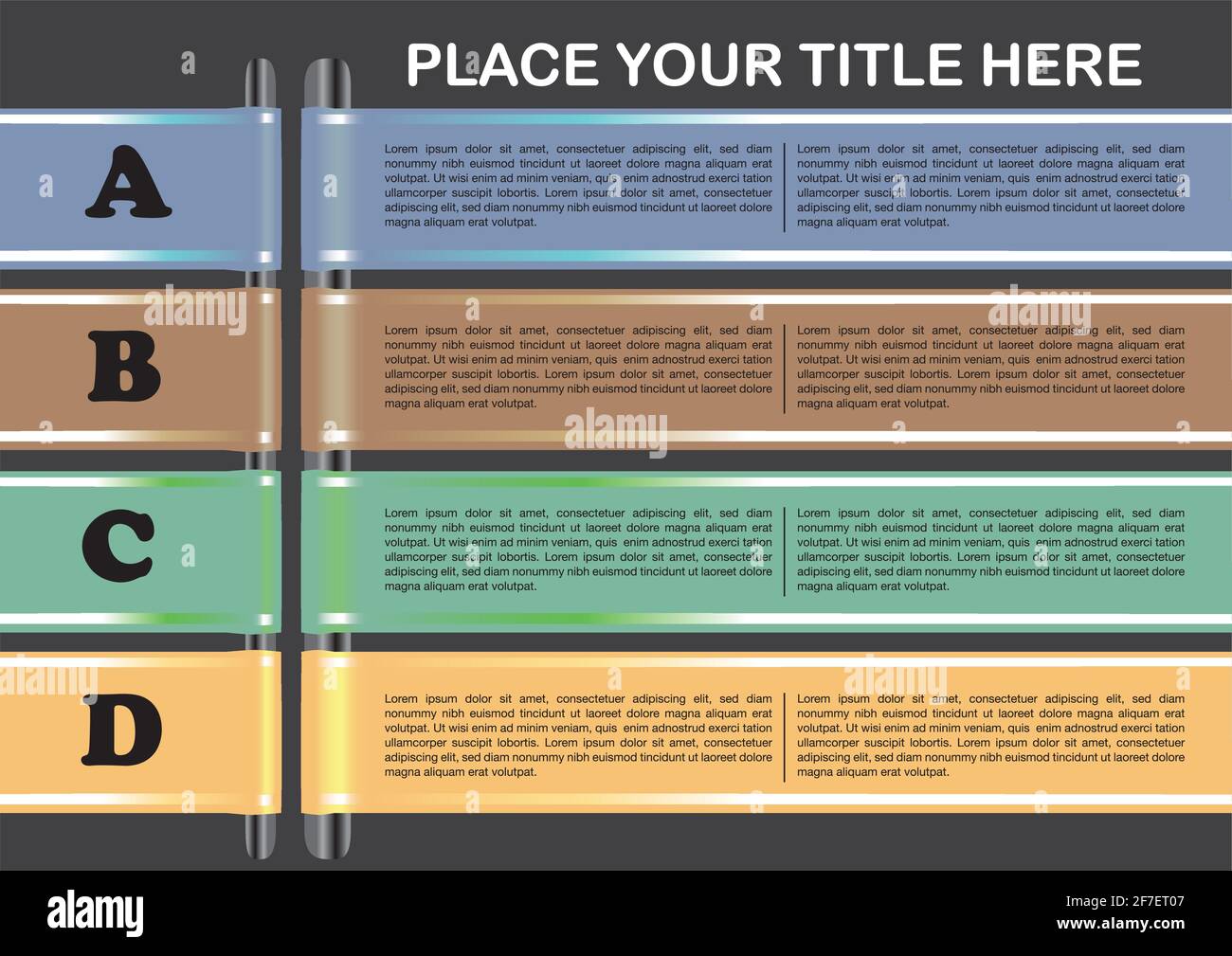 Layout design of banners with own area for text. Vector illustration ...