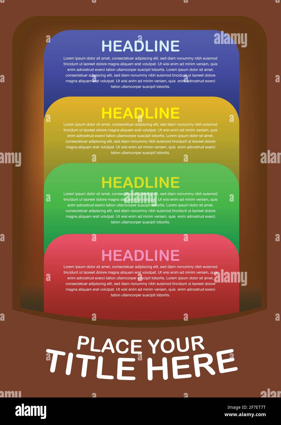 Layout design of banners with own area for text. Vector illustration ...