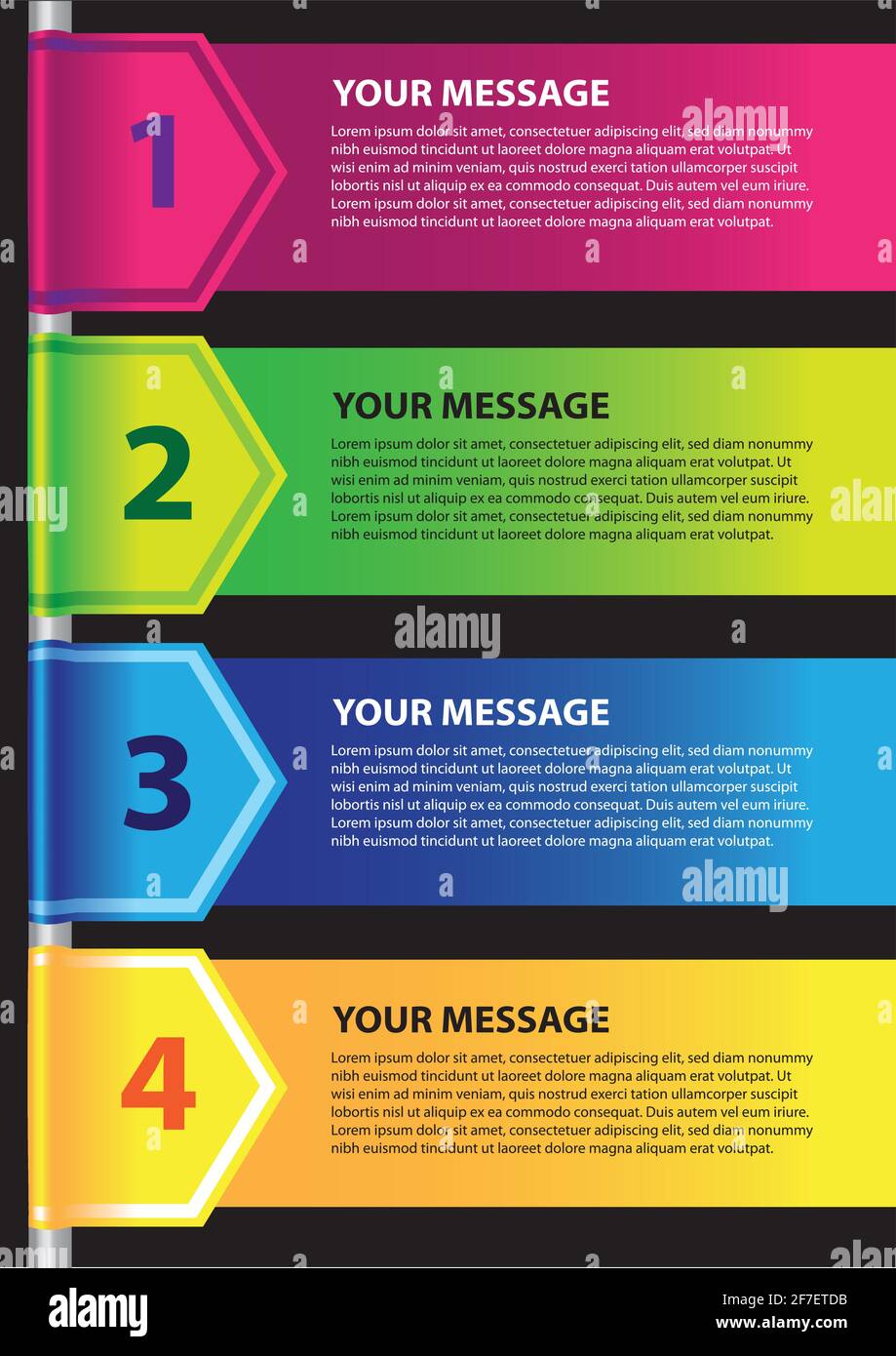 Simple Layout design with alphabet and area for own copy. Vector ...