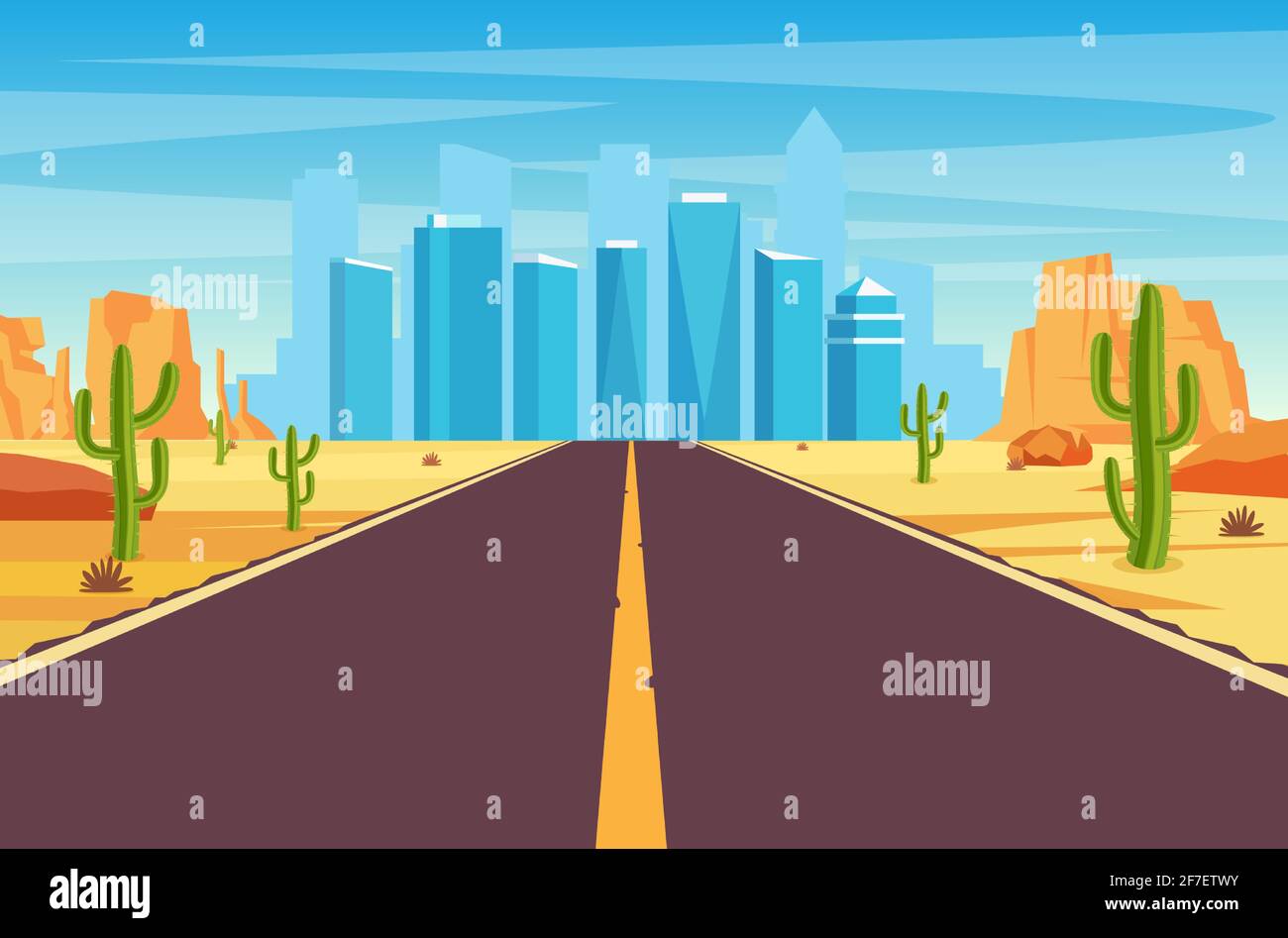 Nevada desert landscape Stock Vector Images - Alamy