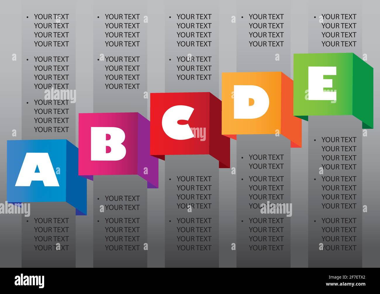 Paper folding Layout with alphabet and area for own copy. Vector ...