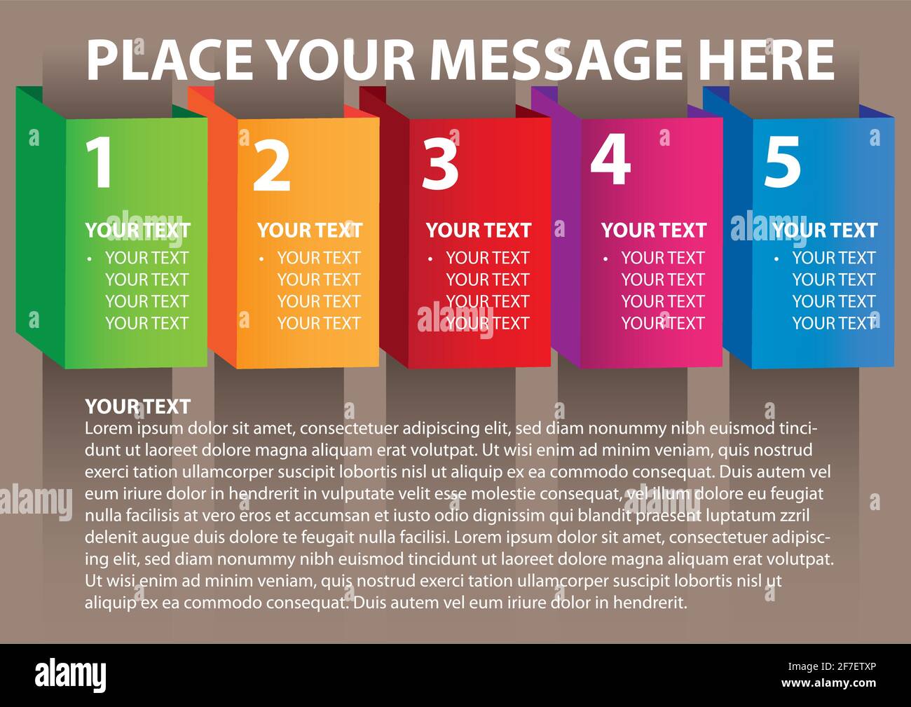 Paper folding Layout with alphabet and area for own copy. Vector ...