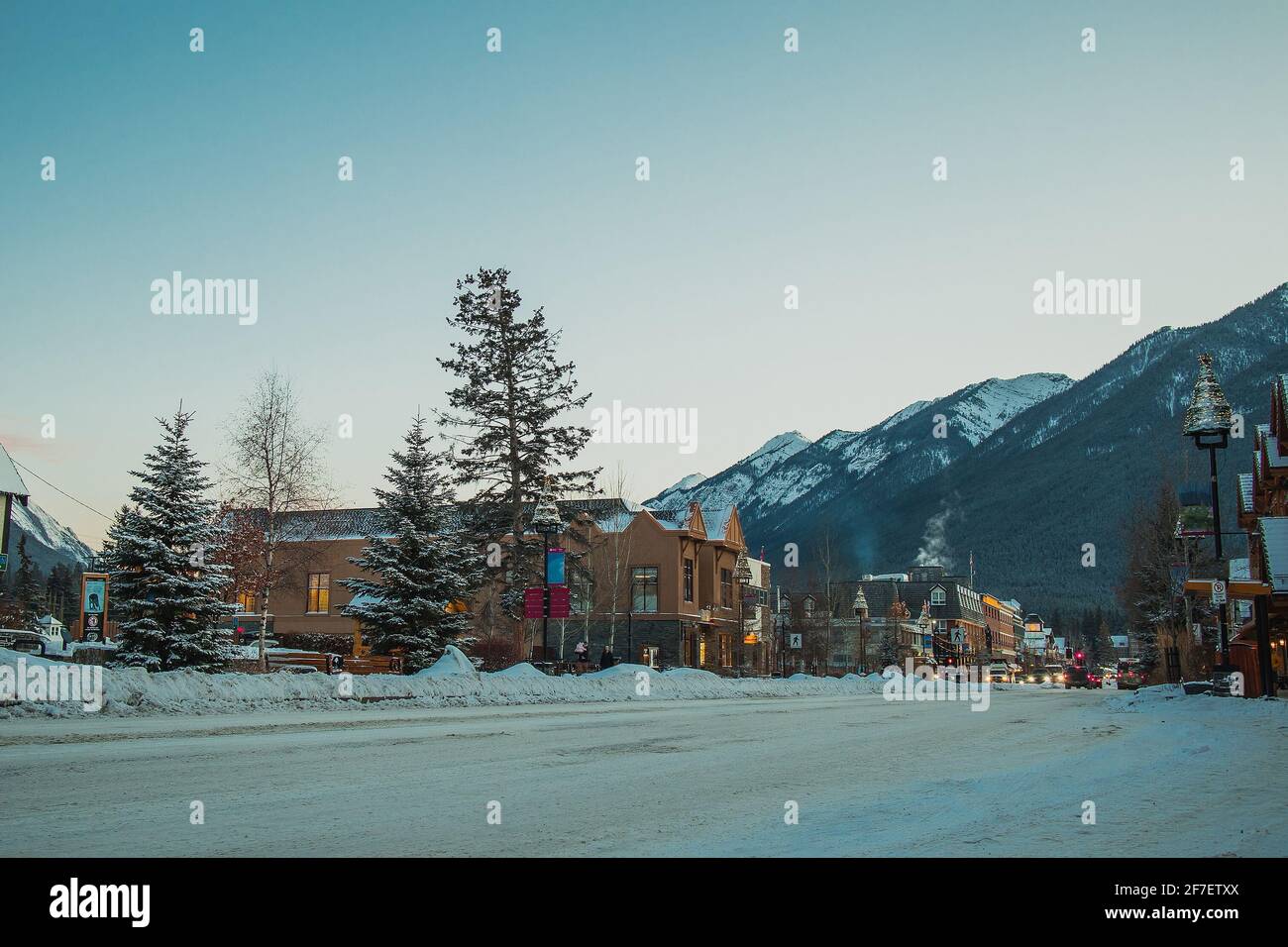 Main street banff in banff national park hi-res stock photography and ...