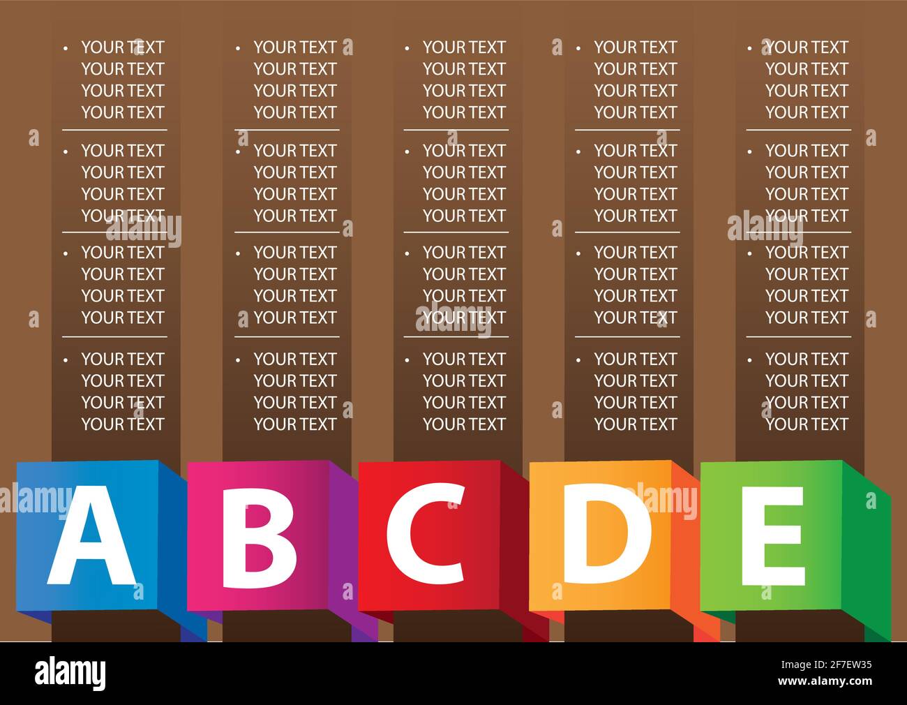 Paper folding Layout with alphabet and area for own copy. Vector ...