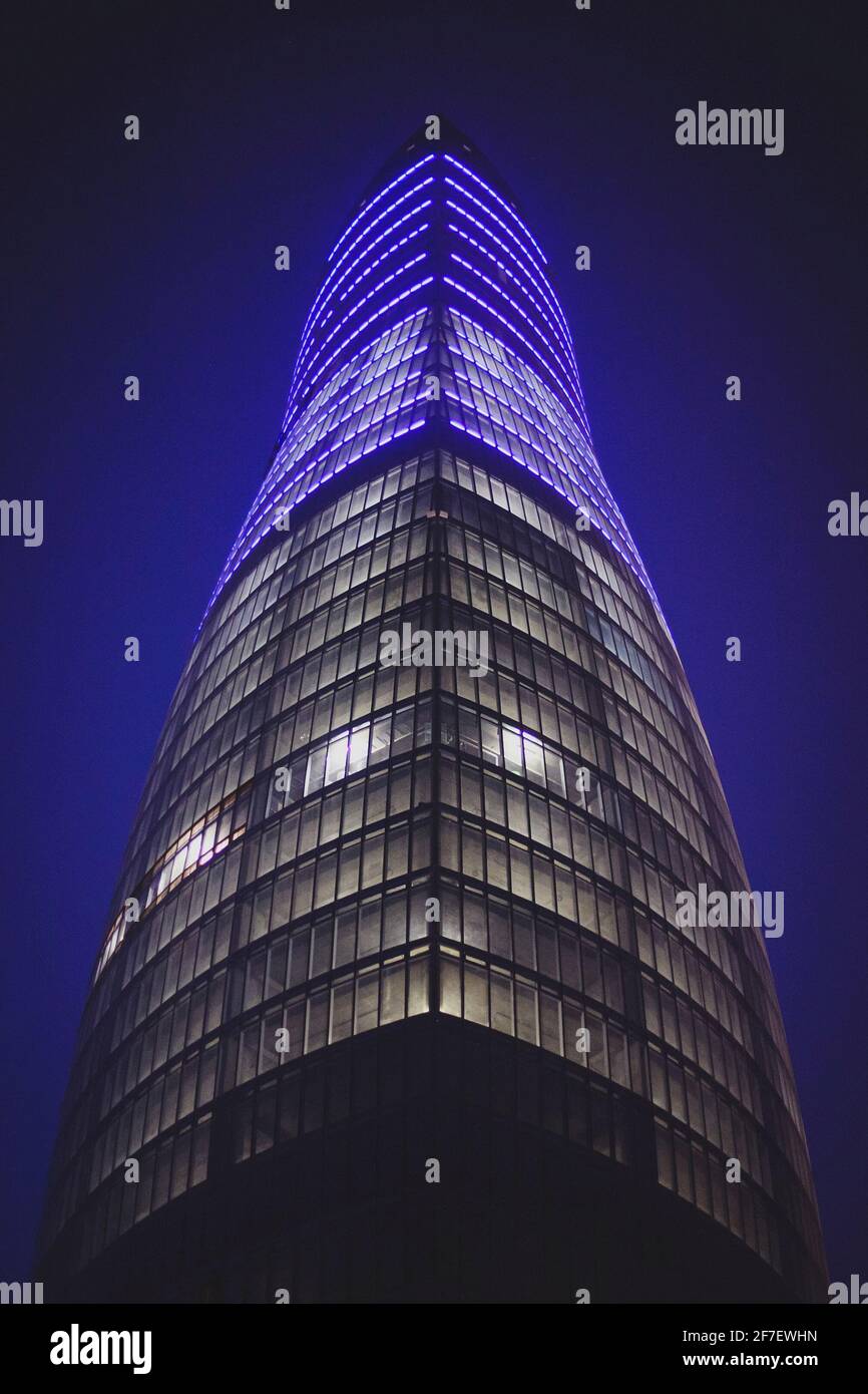 Flame towers at night hi-res stock photography and images - Alamy