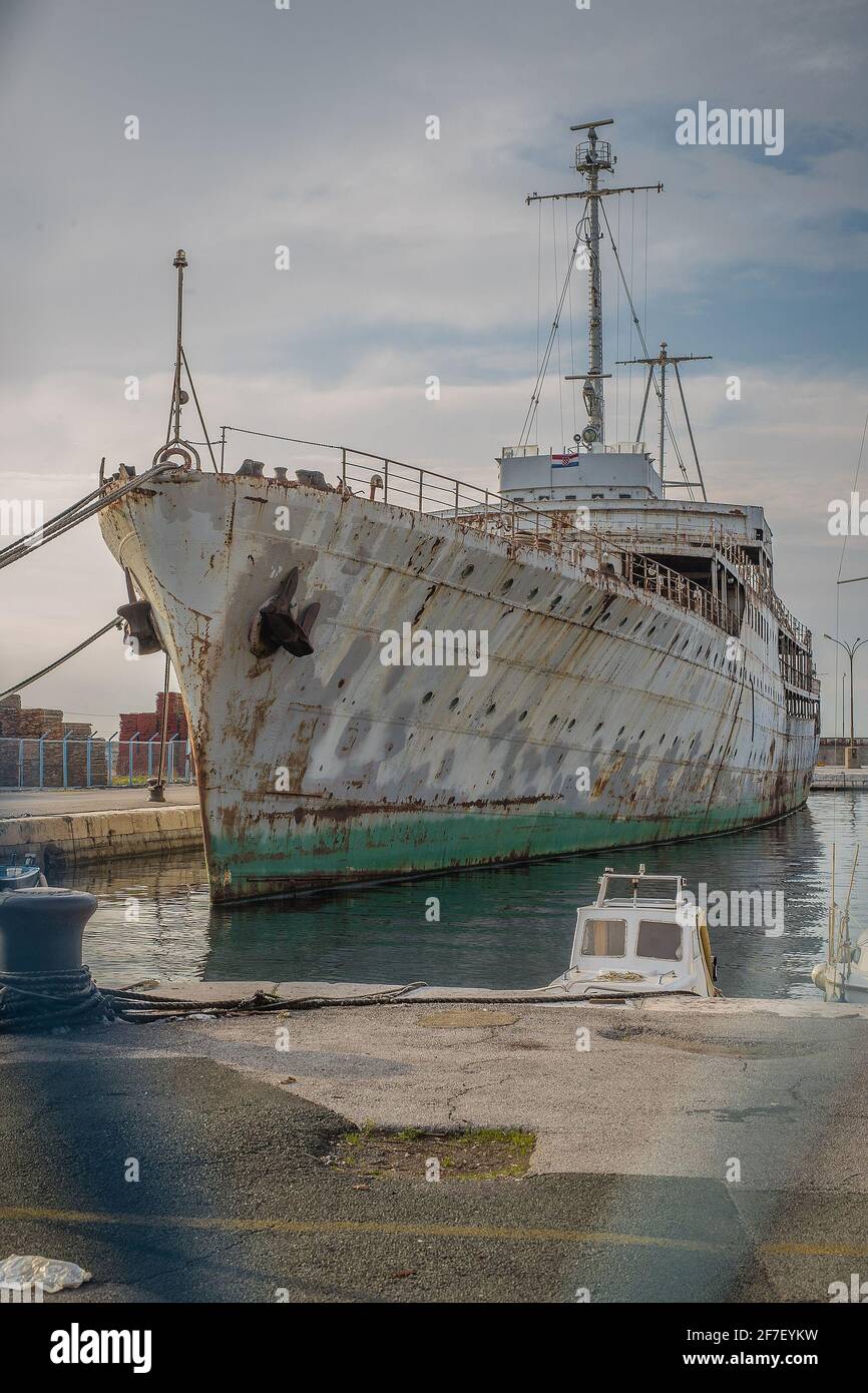 Famous yugoslavian dictator Tito 's ship Galeb, moored in Rijeka ...