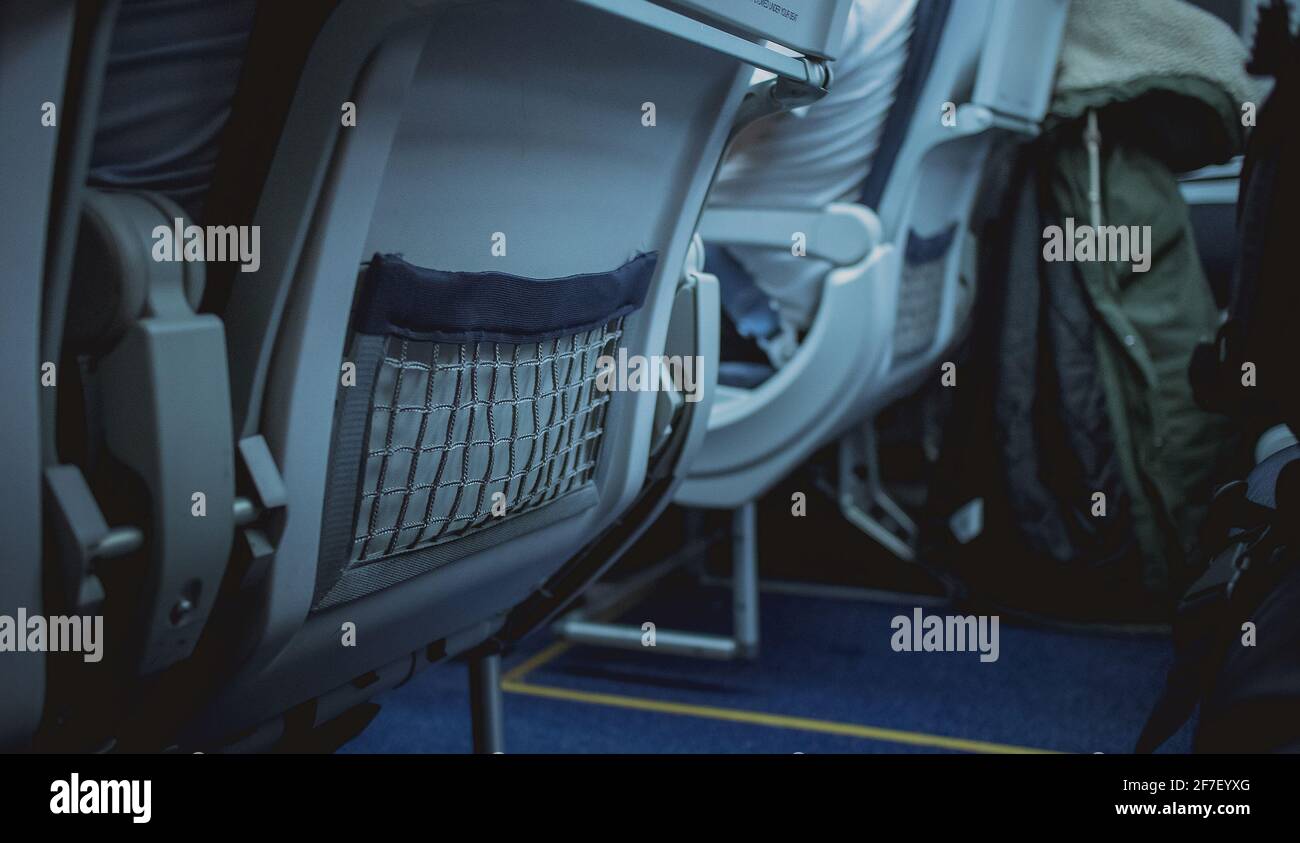 Plane back seat pocket hi-res stock photography and images - Alamy