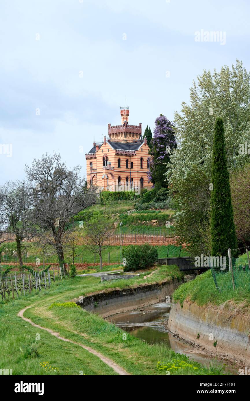Cologne (Bs),Italy, a mansion on the hill Stock Photo - Alamy