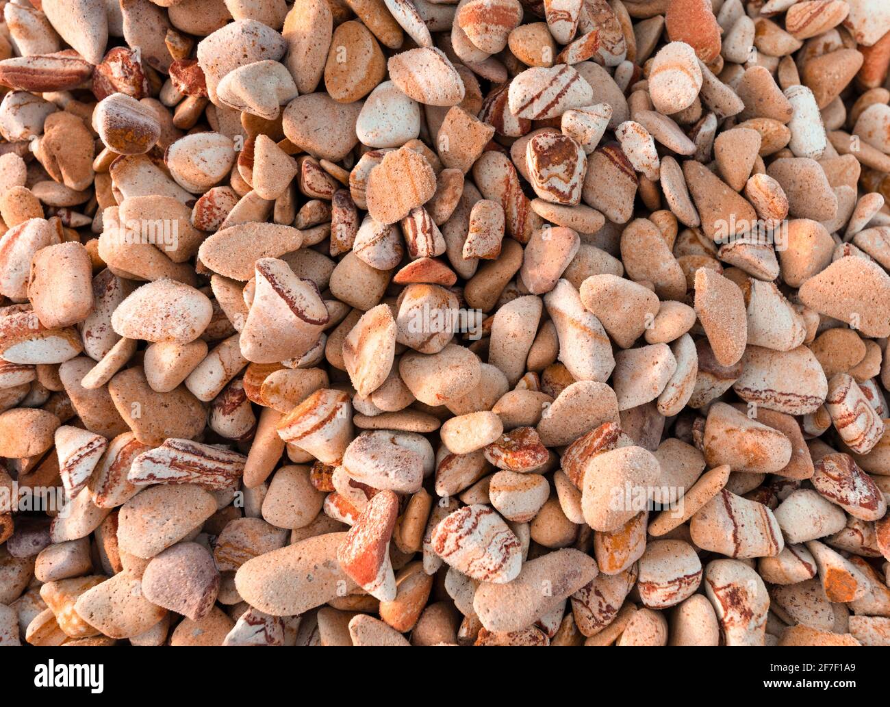 Marble pebbles for decor or landscaping. Close up Stock Photo - Alamy