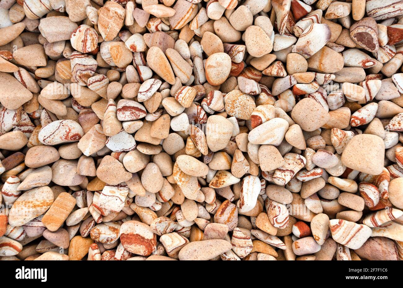 Marble pebbles for decor or landscaping. Close up Stock Photo - Alamy