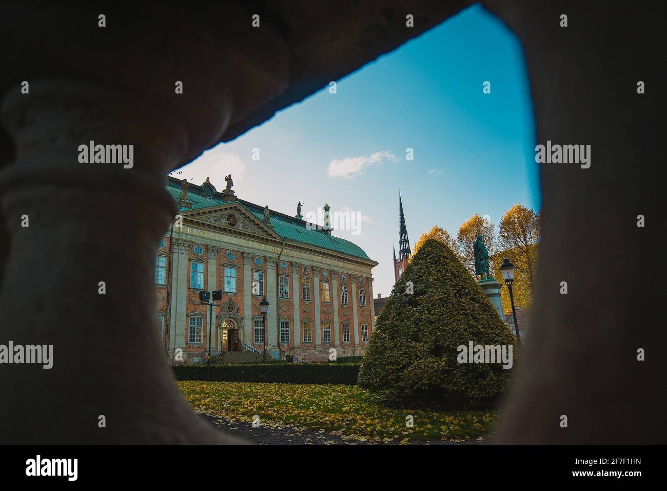 The house of nobility or Riddarhuset in Stockholm, Sweden, viewed on a ...