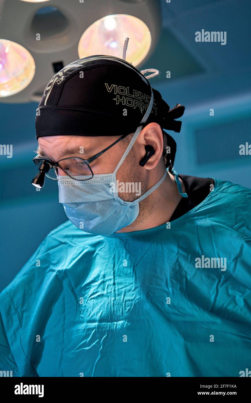 Worker operating in technical room hi-res stock photography and images ...