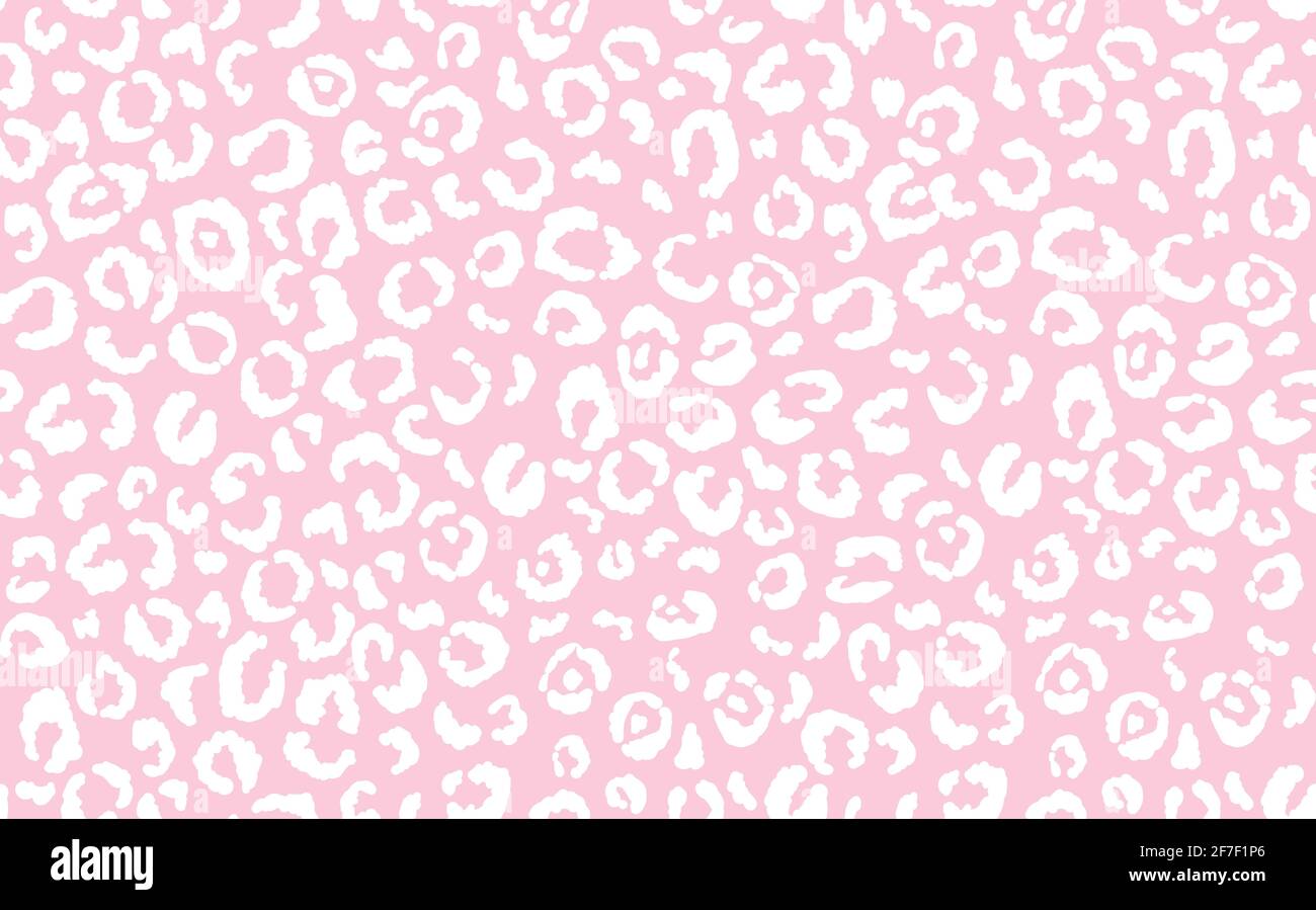 Pink And White Cheetah Print Background