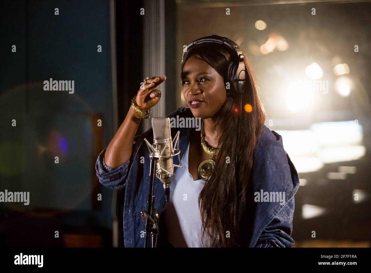 Johannesburg, South Africa - April 29, 2015: Waje Nigerian singer ...