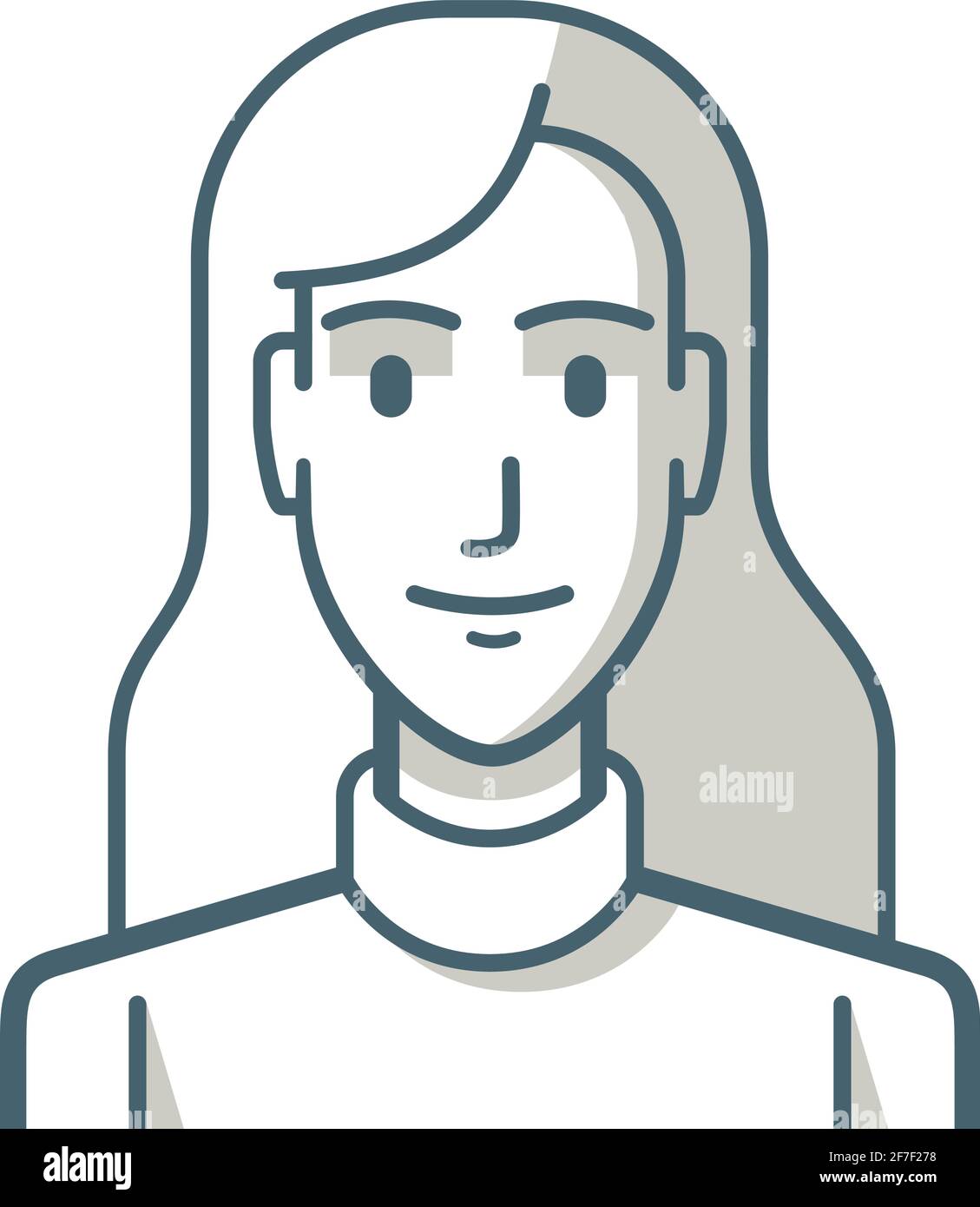 Portrait of laughing young woman Stock Vector Images - Alamy