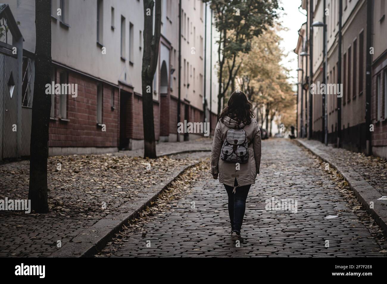 Alley walking away from camera hi-res stock photography and images - Alamy