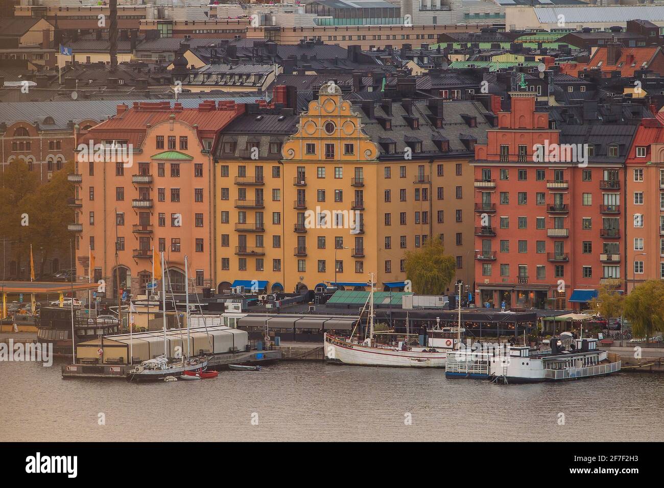 Beautiful landscape photo of Stockholm cityscape viewed on early ...