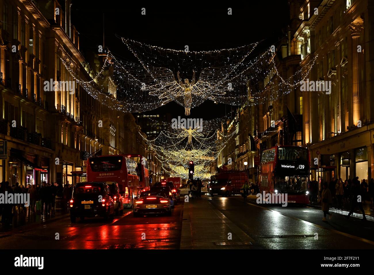 London lights at night Stock Photo - Alamy