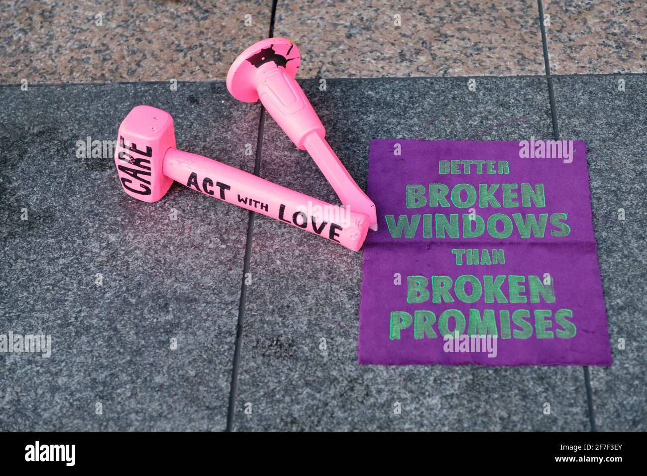 Broken windows than broken promise hi-res stock photography and images ...