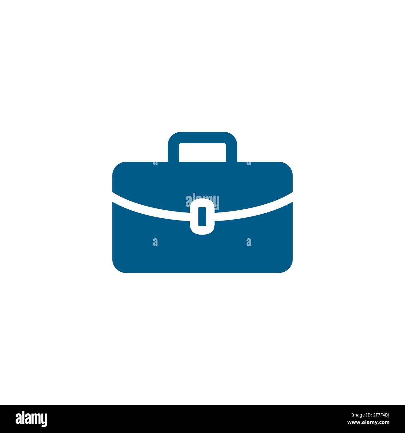 Briefcase Blue Icon On White Background. Blue Flat Style Vector ...