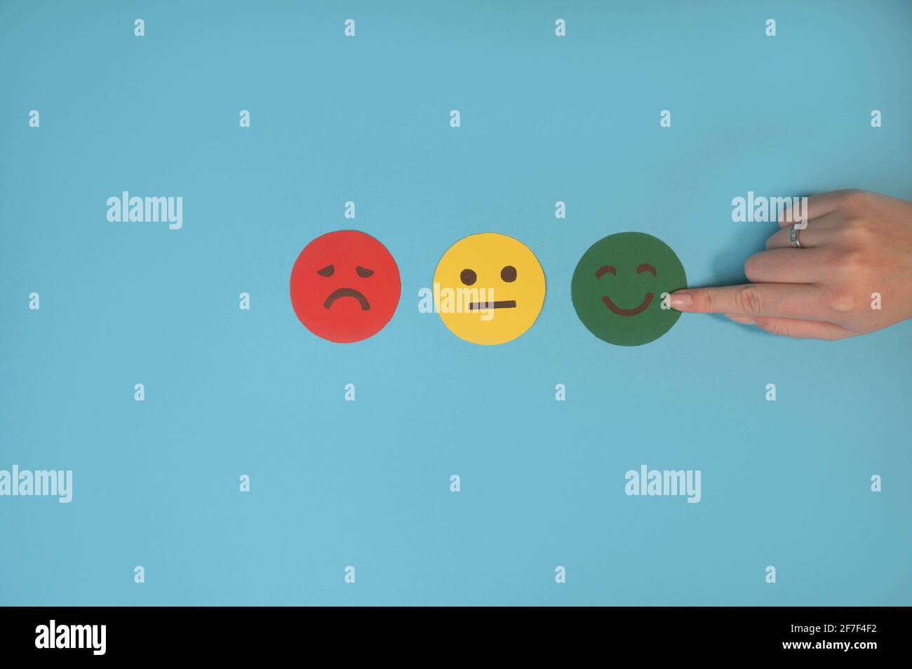 Customer service experience and satisfaction survey concepts. Positive ...