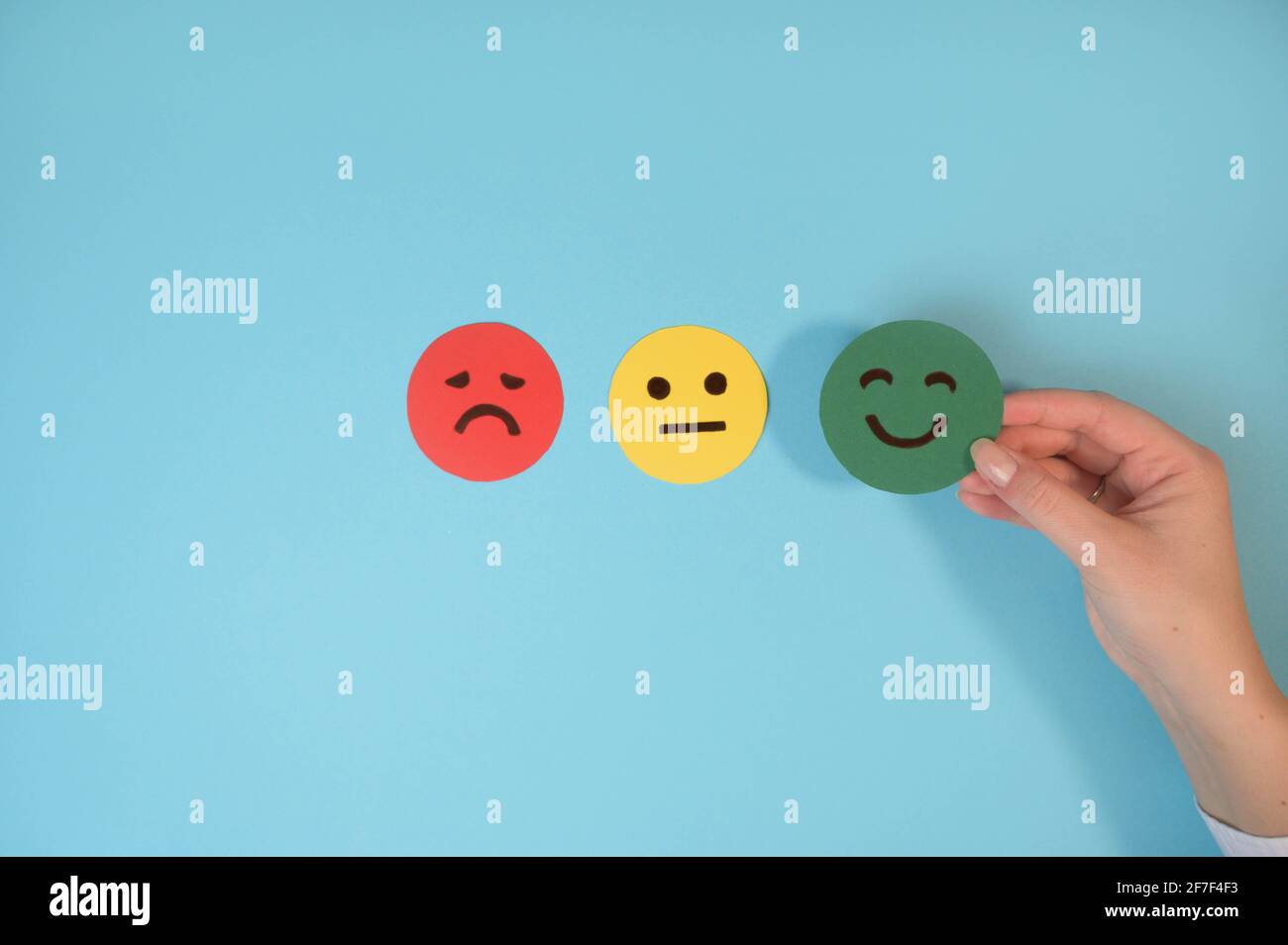 Customer service experience and satisfaction survey concepts. Positive ...