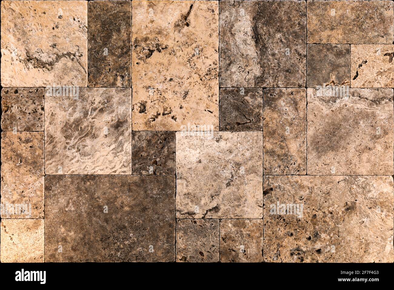 Stone travertine tile, natural background or texture Stock Photo - Alamy