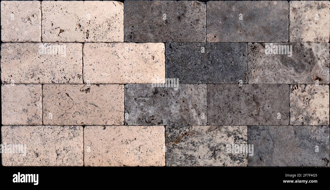 Stone travertine tile, natural background or texture Stock Photo - Alamy