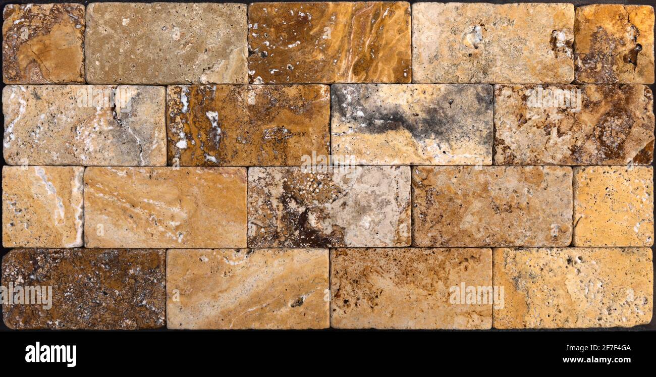 Stone travertine tile, natural background or texture Stock Photo - Alamy