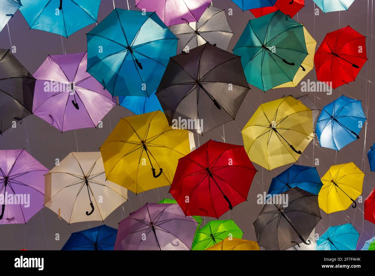 colorful umbrellas background Stock Photo - Alamy