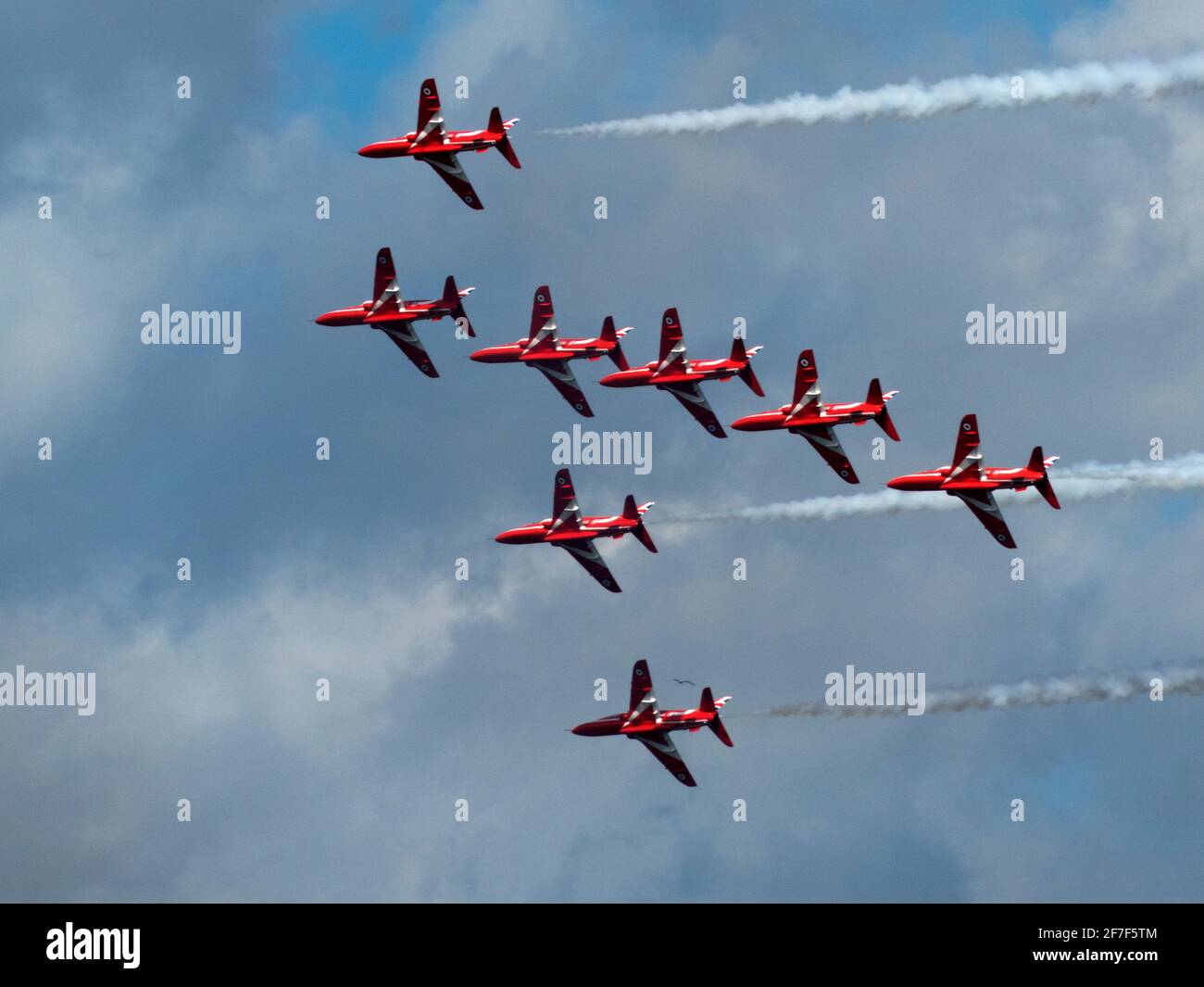 The Red Arrows are the Royal Air Force display team that perform their ...