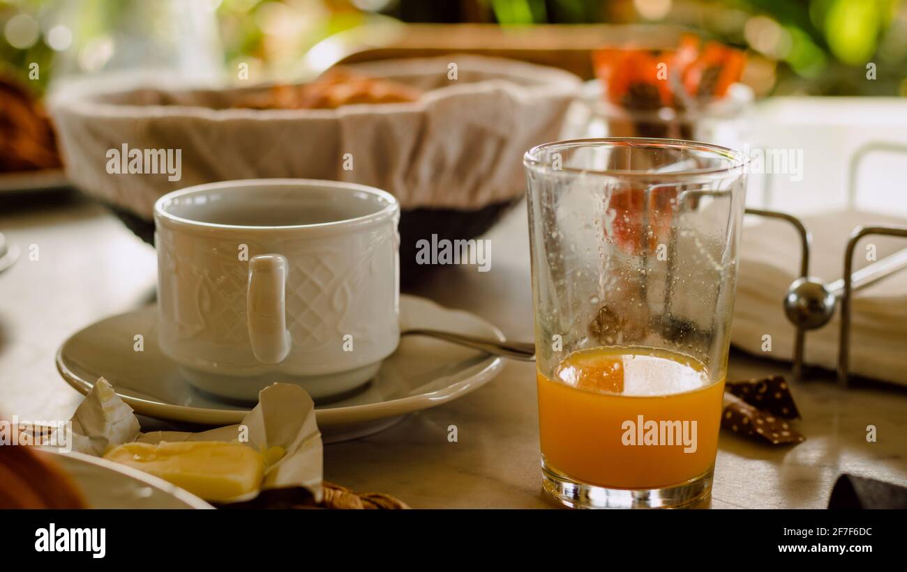 A healthy breakfast in a spanish style Stock Photo - Alamy