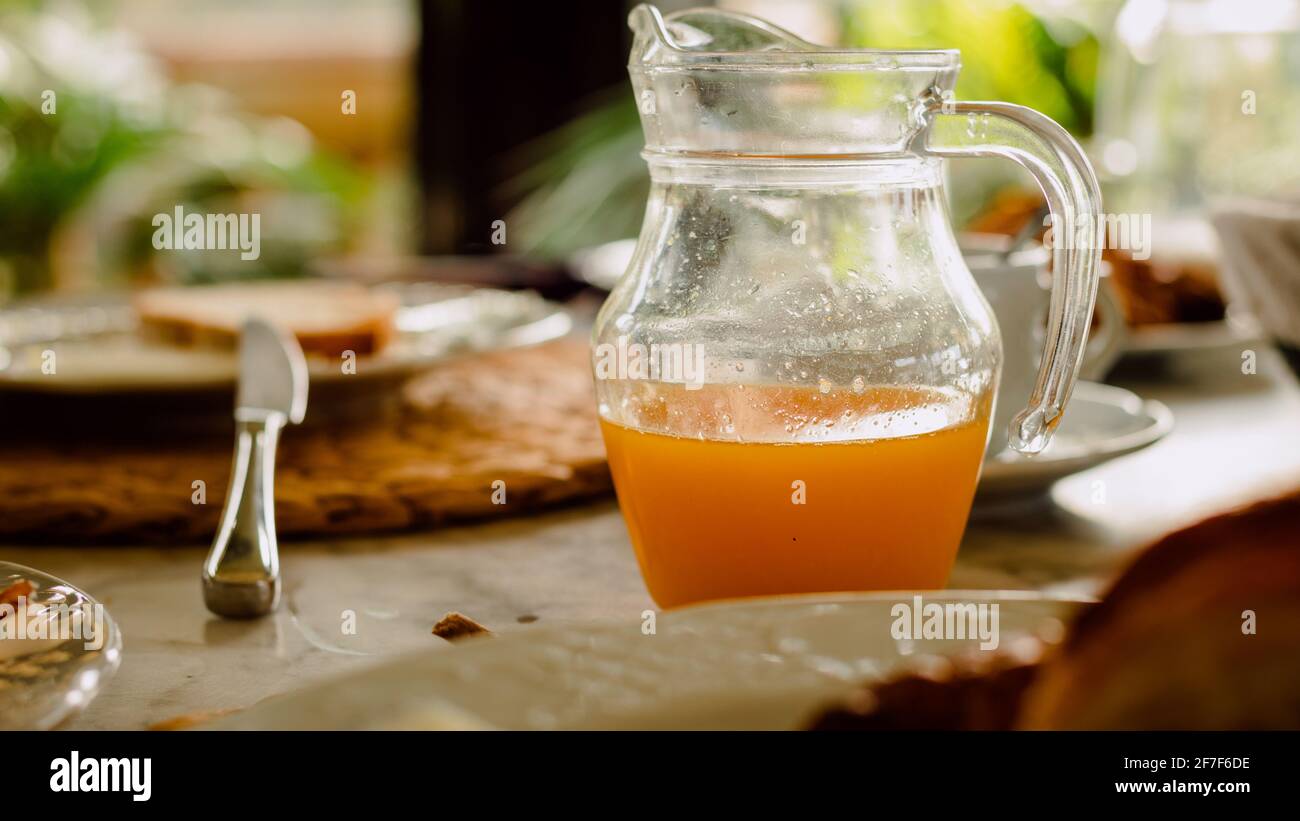 A healthy breakfast in a spanish style Stock Photo - Alamy