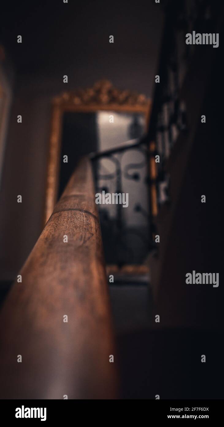 Close up view of a handrail Stock Photo - Alamy