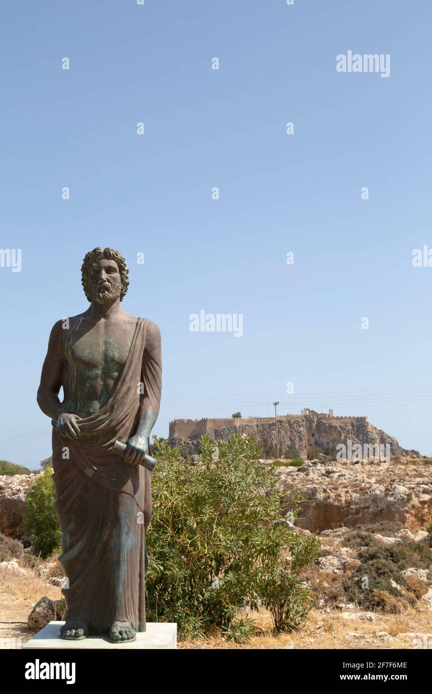 Cleobulus monument, statue of the Ancient Greek poet and Philosopher ...