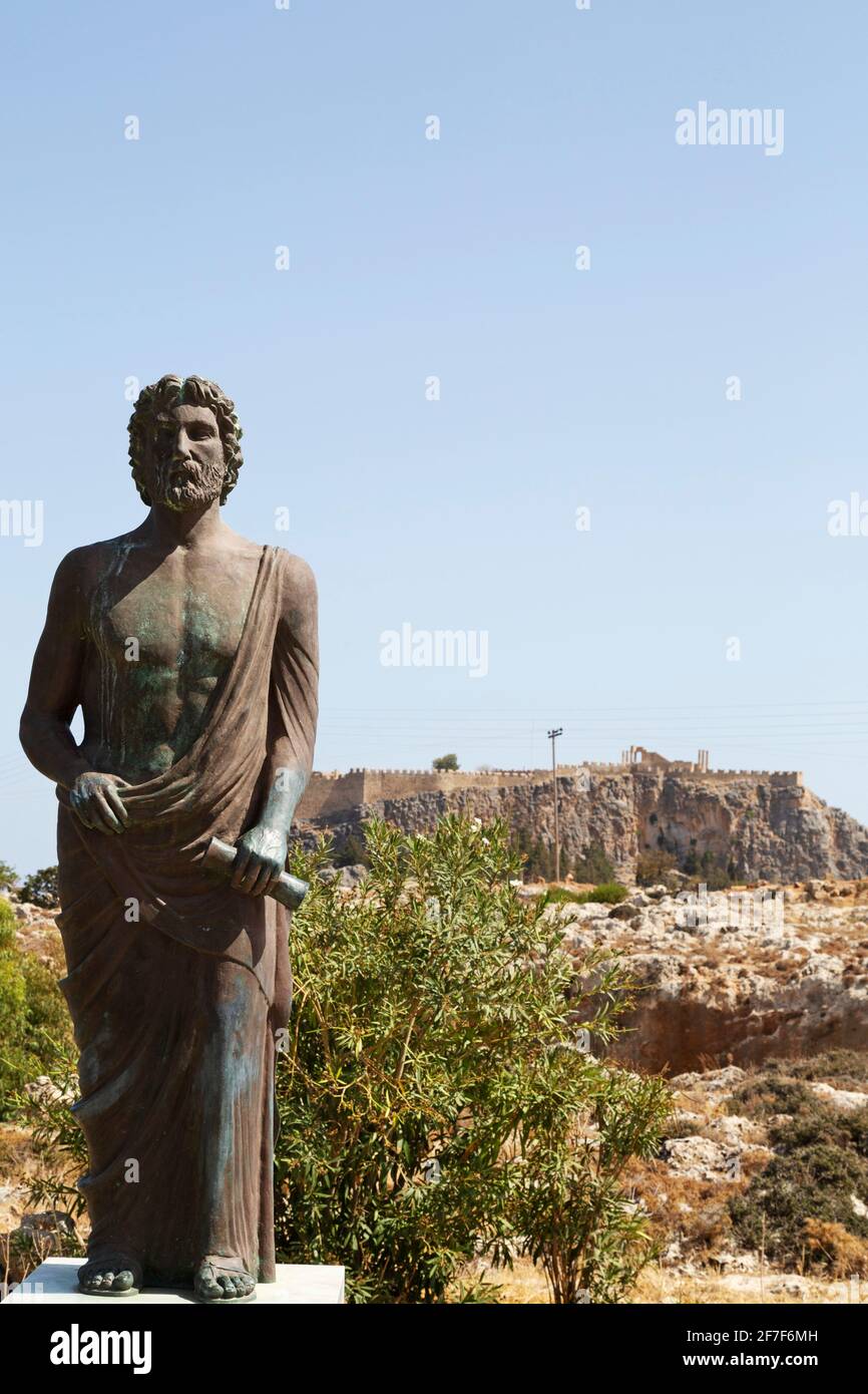 Cleobulus monument, statue of the Ancient Greek poet and Philosopher ...