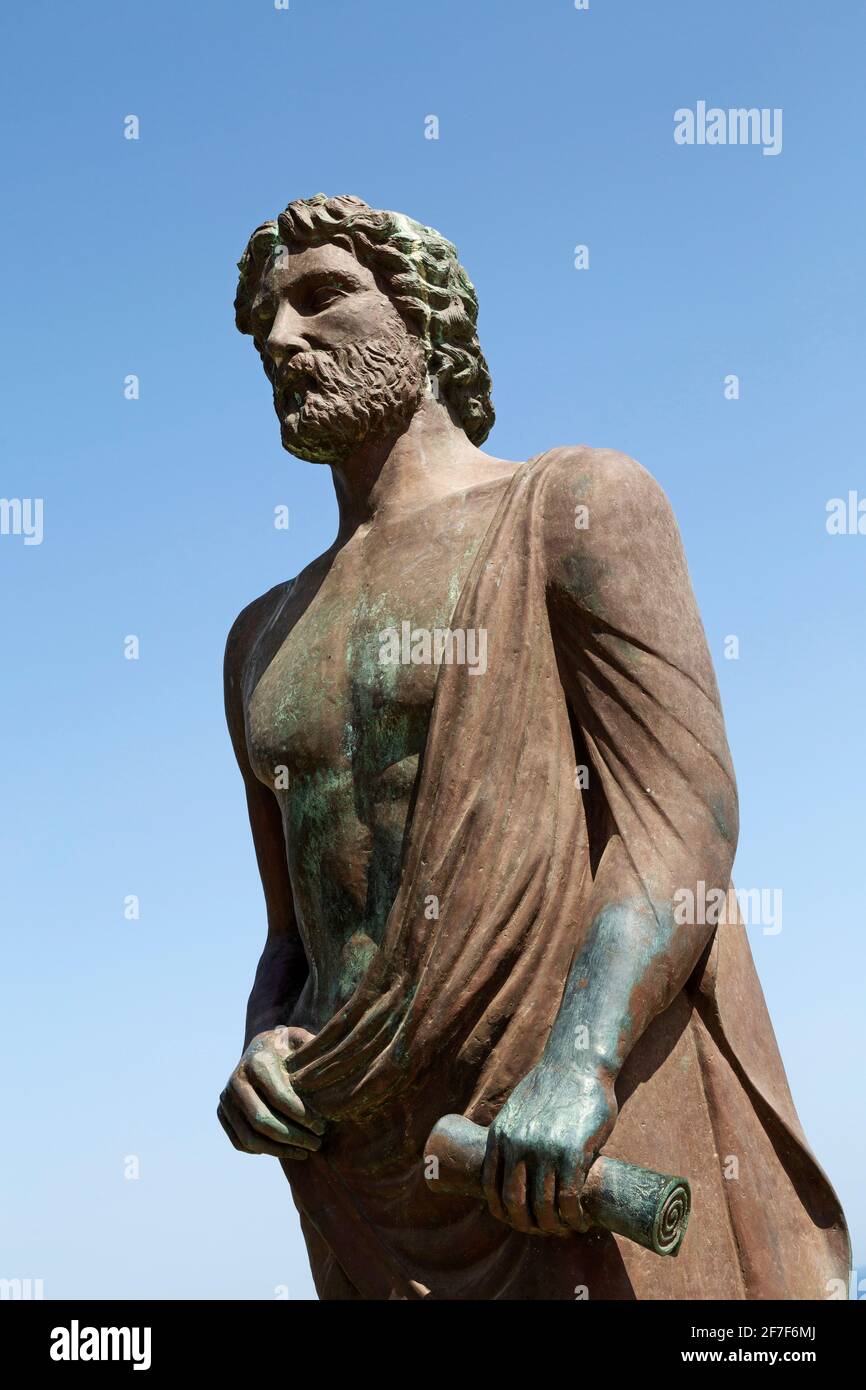 Cleobulus monument, statue of the Ancient Greek poet and Philosopher ...
