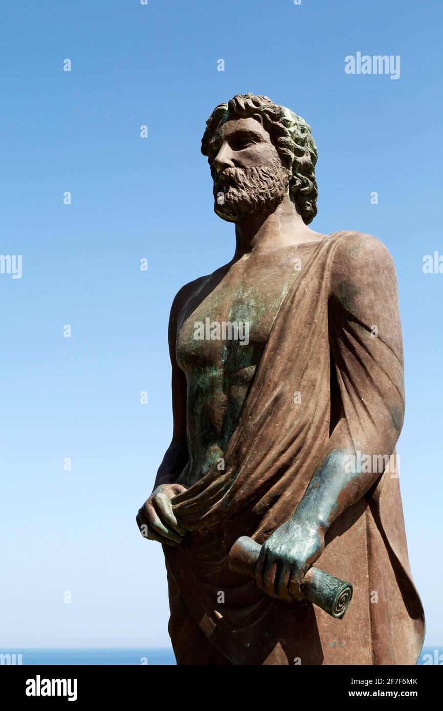 Cleobulus monument, statue of the Ancient Greek poet and Philosopher ...