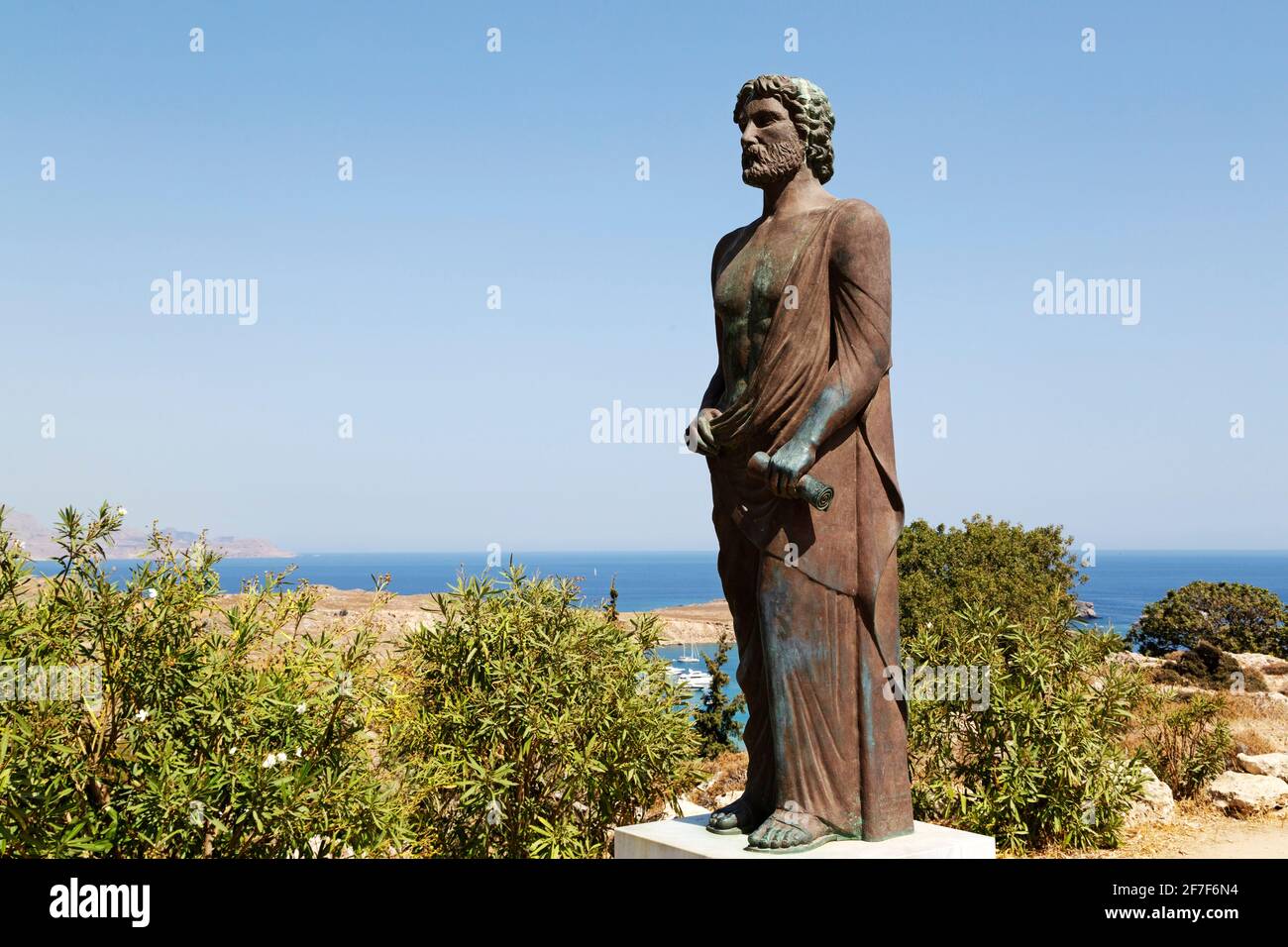 Cleobulus monument, statue of the Ancient Greek poet and Philosopher ...