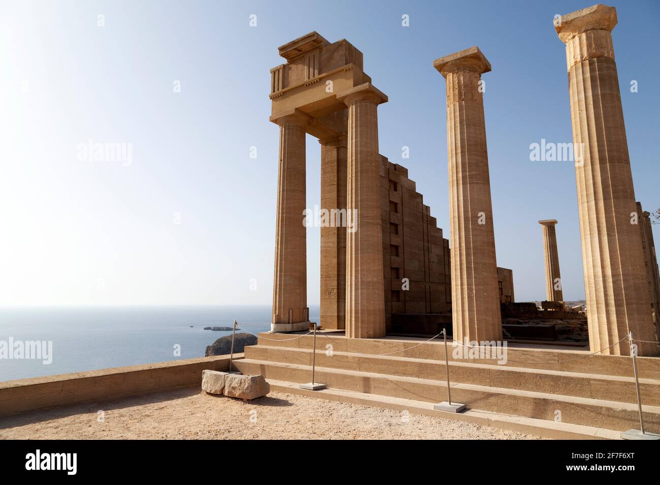 Runis of the Ancient Greek temple dedicated to the goddess Athena on ...